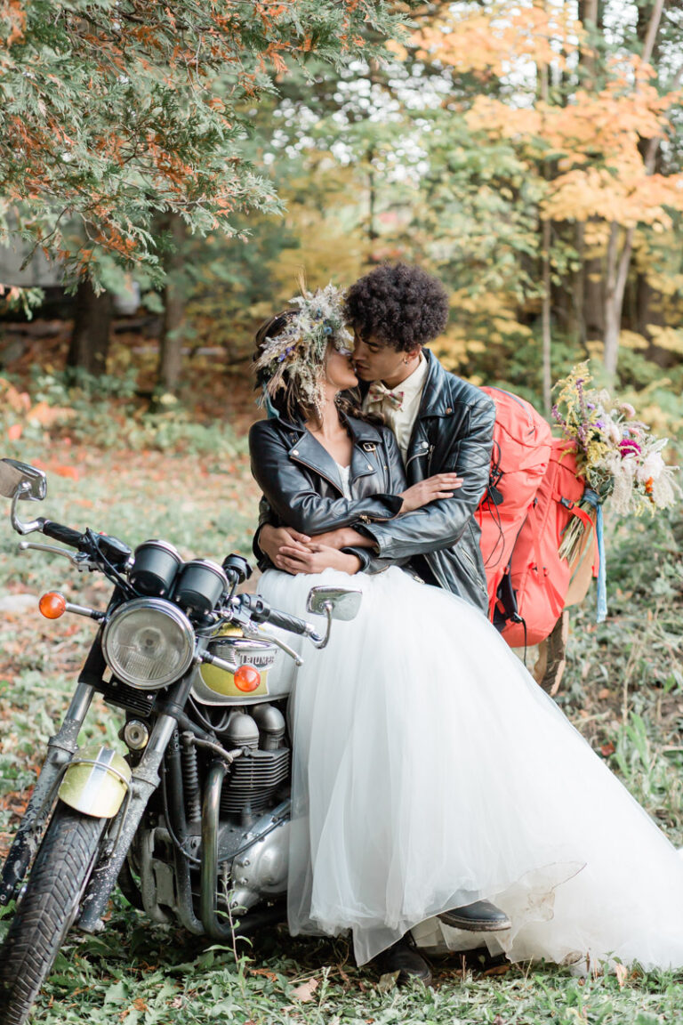 A Sustainable Autumn Elopement in Ontario | Shaz & Adam