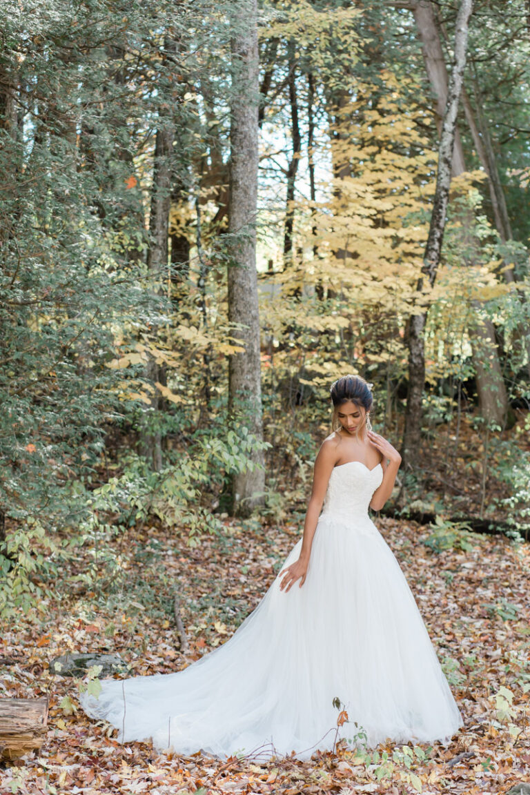 A Sustainable Autumn Elopement in Ontario | Shaz & Adam