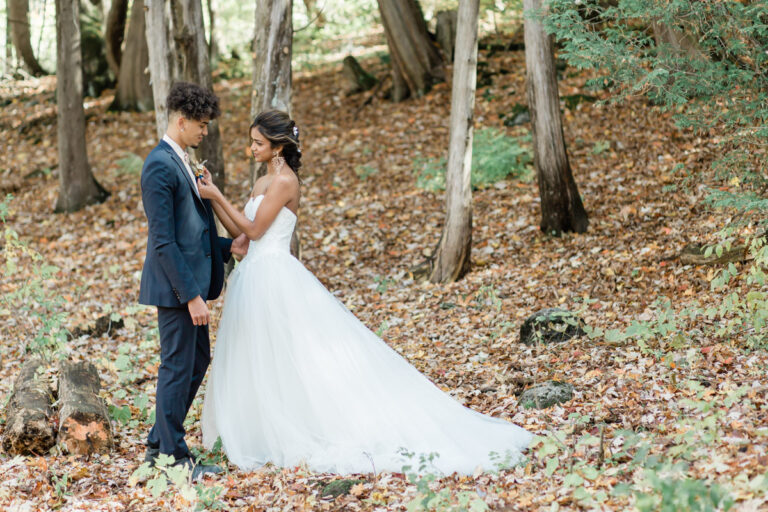 A Sustainable Autumn Elopement in Ontario | Shaz & Adam