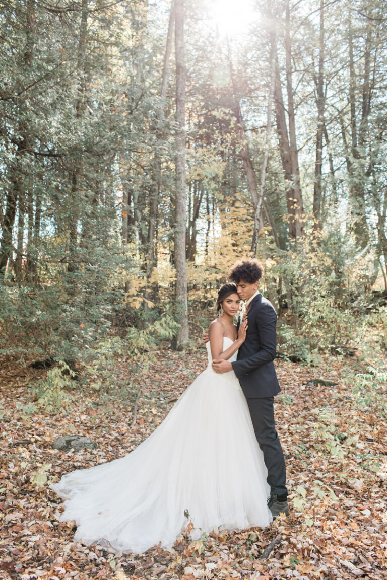 A Sustainable Autumn Elopement in Ontario | Shaz & Adam