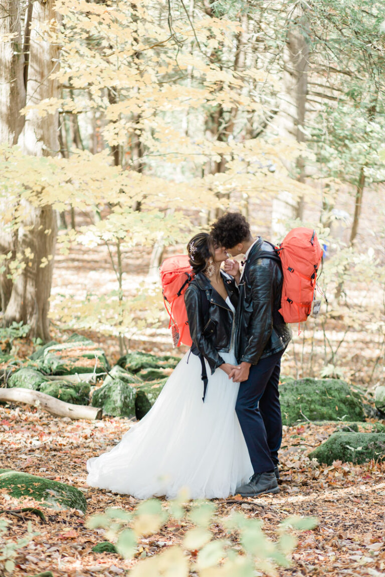 A Sustainable Autumn Elopement in Ontario | Shaz & Adam