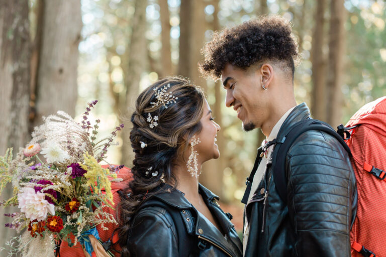 A Sustainable Autumn Elopement in Ontario | Shaz & Adam