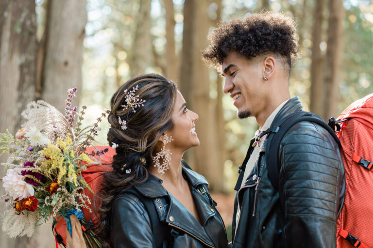 A Sustainable Autumn Elopement in Ontario | Shaz & Adam