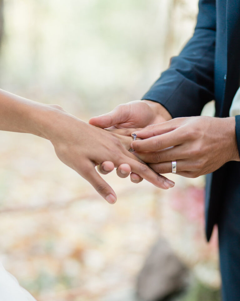 A Sustainable Autumn Elopement in Ontario | Shaz & Adam