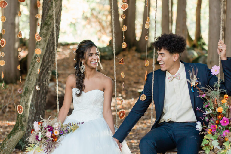 A Sustainable Autumn Elopement in Ontario | Shaz & Adam