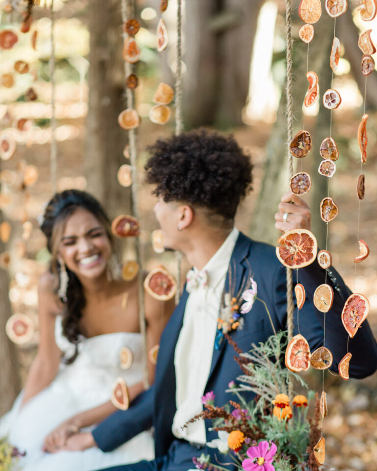 A Sustainable Autumn Elopement in Ontario | Shaz & Adam