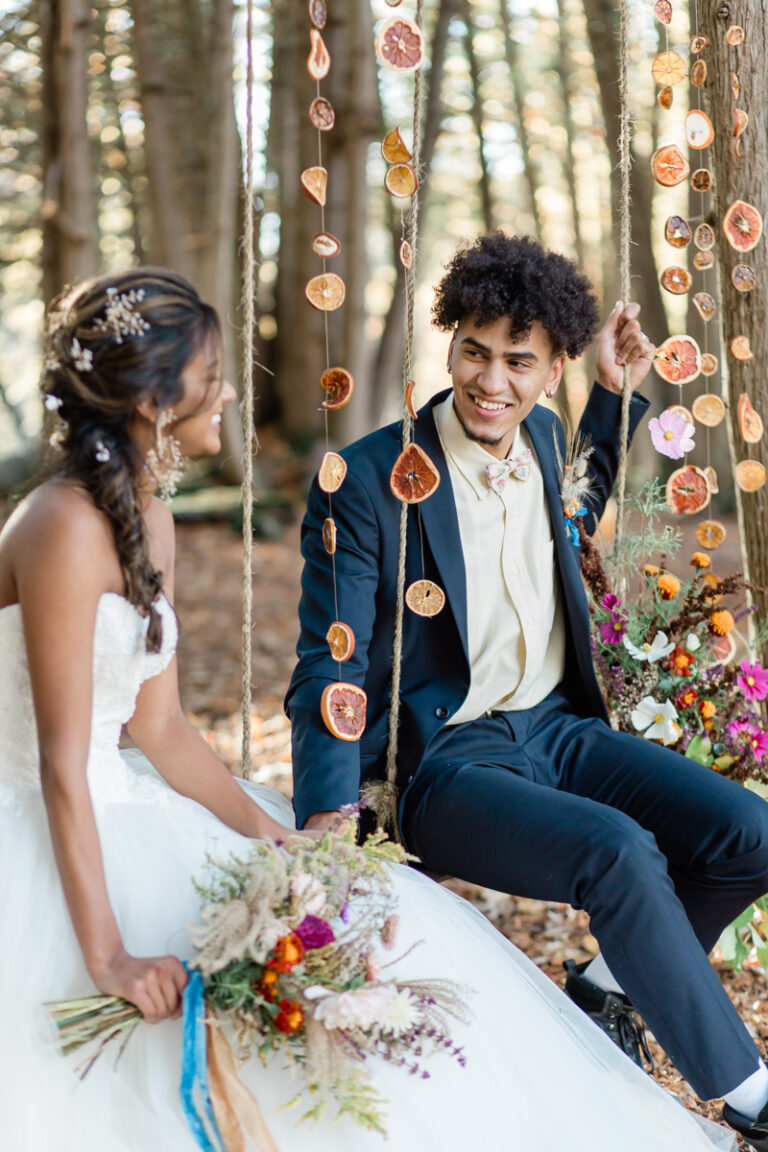 A Sustainable Autumn Elopement in Ontario | Shaz & Adam