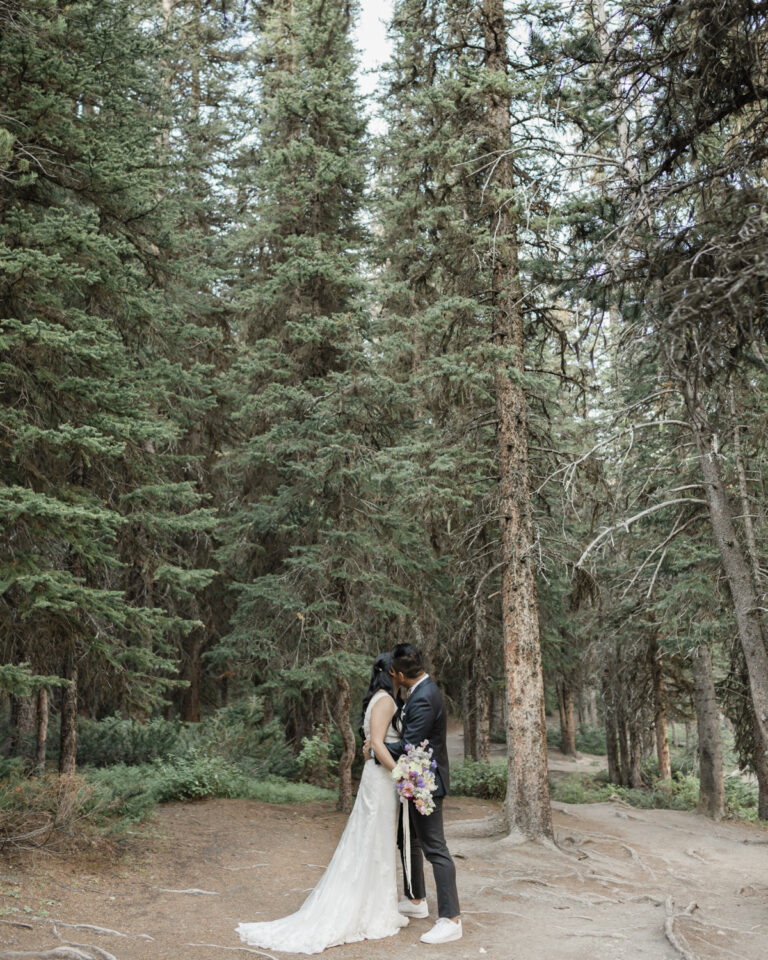 Moraine Lake Banff Elopement | Sunny & Kitty