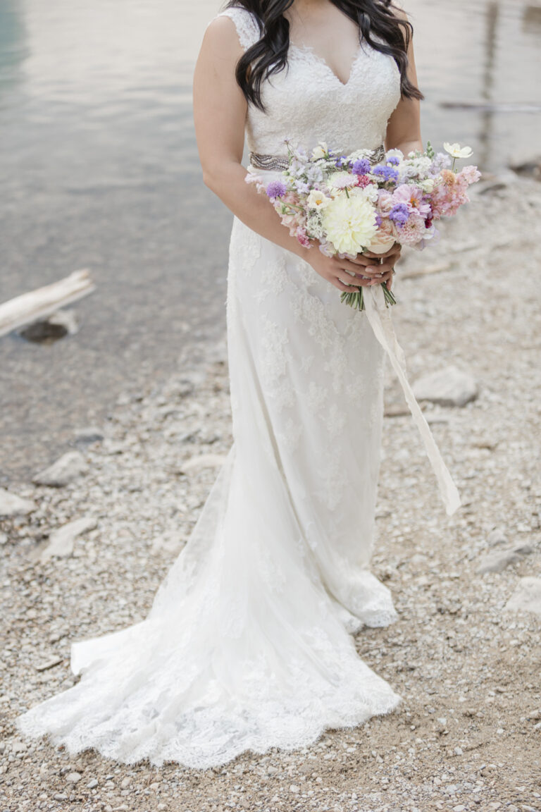 Moraine Lake Banff Elopement | Sunny & Kitty