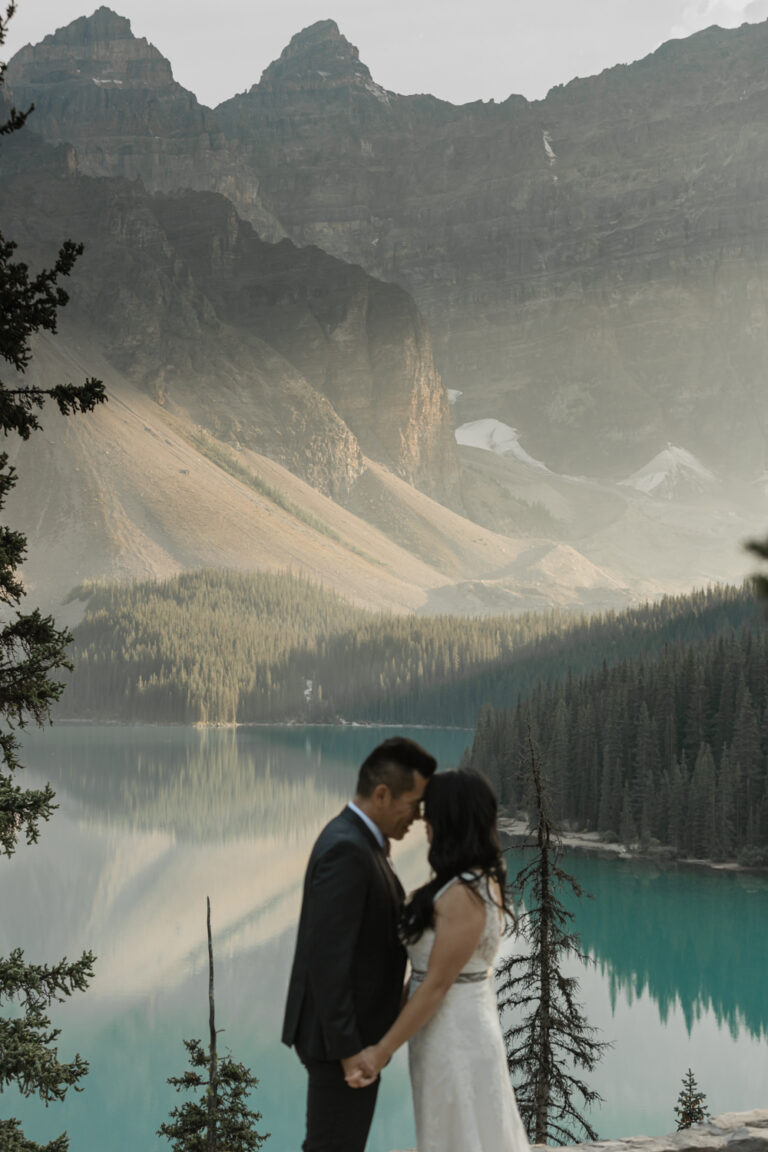 Moraine Lake Banff Elopement | Sunny & Kitty