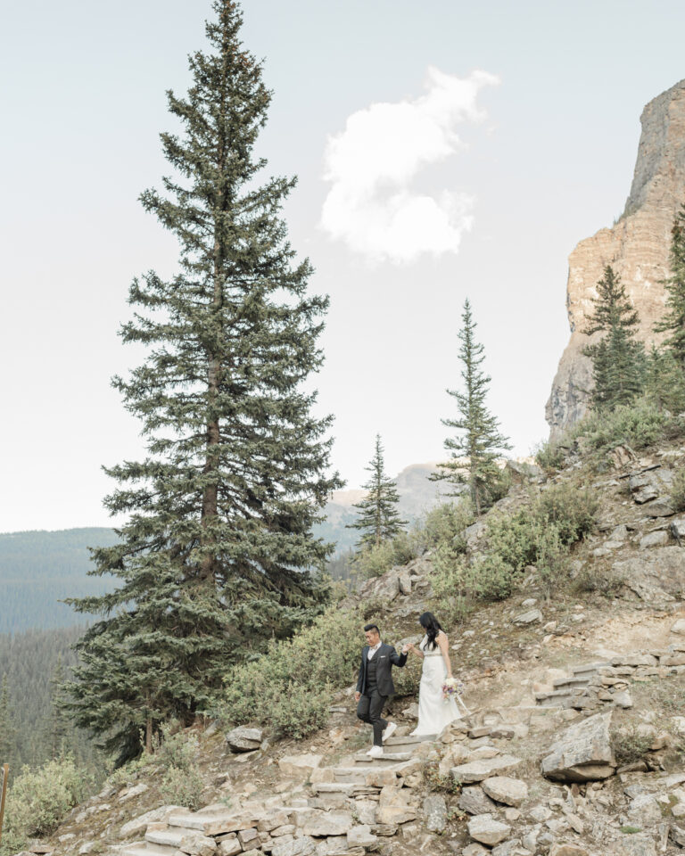 Moraine Lake Banff Elopement | Sunny & Kitty