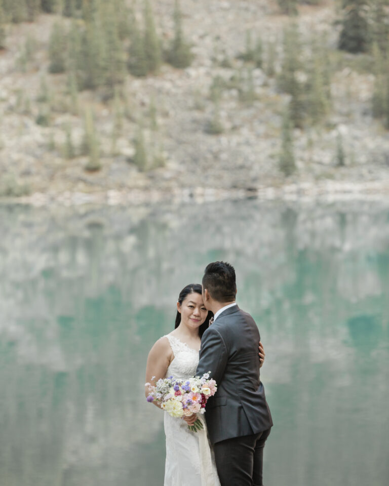 Moraine Lake Banff Elopement | Sunny & Kitty